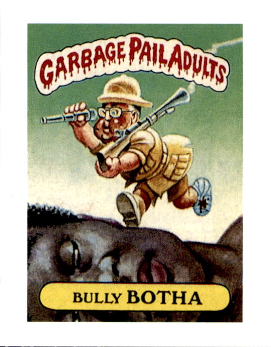 1986 Mad Magazine Garbage Pail Adults #1 Bully Botha - NM