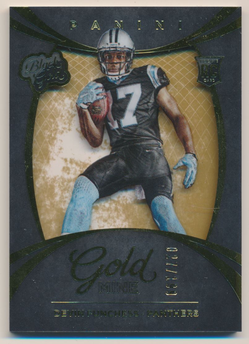 2015 Panini Black Gold Rookie Goldmine #RGM16 Devin Funchess - NM-MT