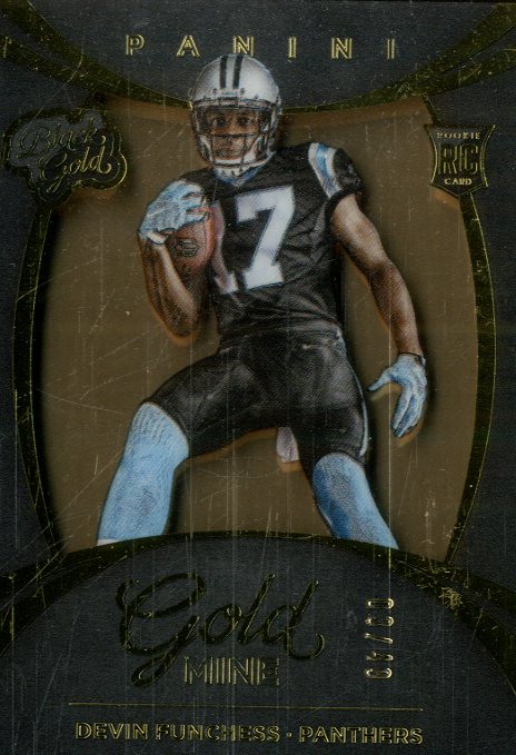 2015 Panini Black Gold Rookie Goldmine Gold Foil Rgm16 Devin Funchess