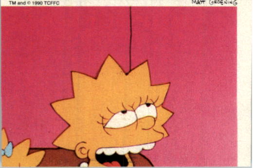 1990 Diamond The Simpsons Album Stickers #135 Sticker 135 - NM-MT