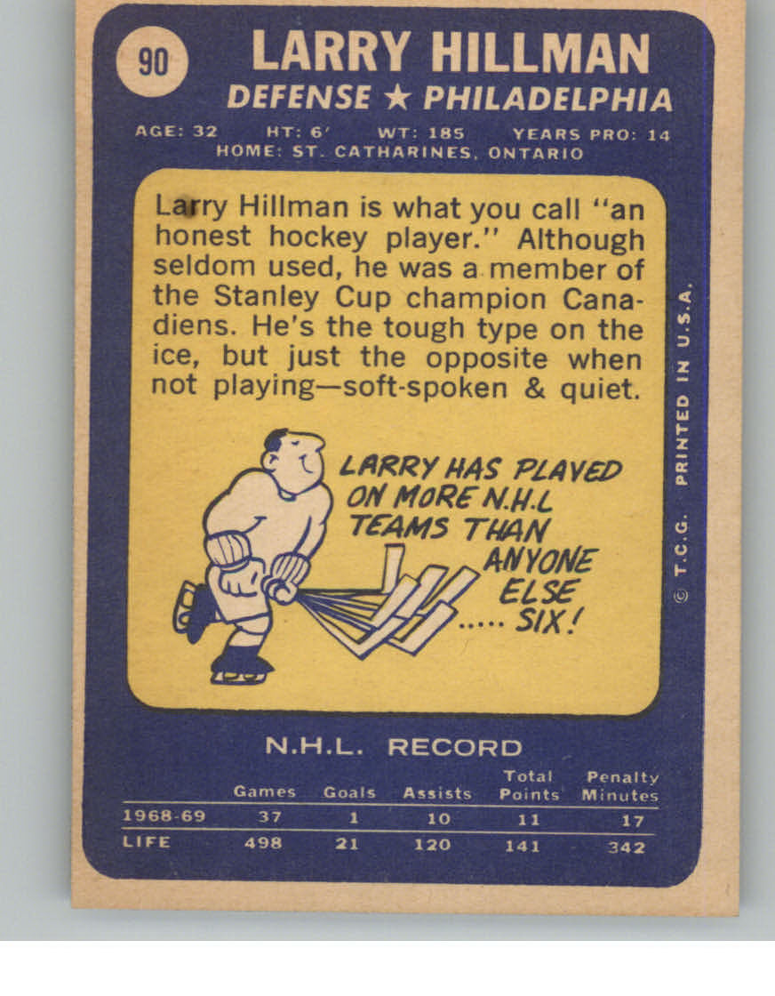 1969-70 Topps #90 Larry Hillman - EX-MT - Card Shack | Beckett Marketplace