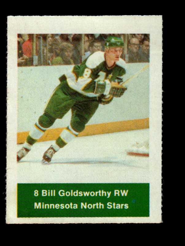 1974-75 NHL Action Stamps #127 Bill Goldsworthy - EX-MT - The Dugout ...