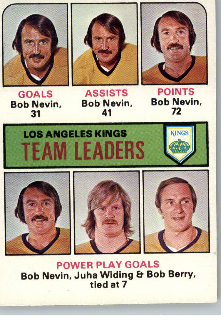 1975-76 Topps #320 Kings Leaders/Bob Nevin/Bob Nevin/Bob Nevin/Bob ...