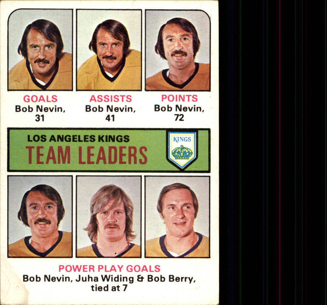 1975-76 Topps #320 Kings Leaders/Bob Nevin/Bob Nevin/Bob Nevin/Bob ...