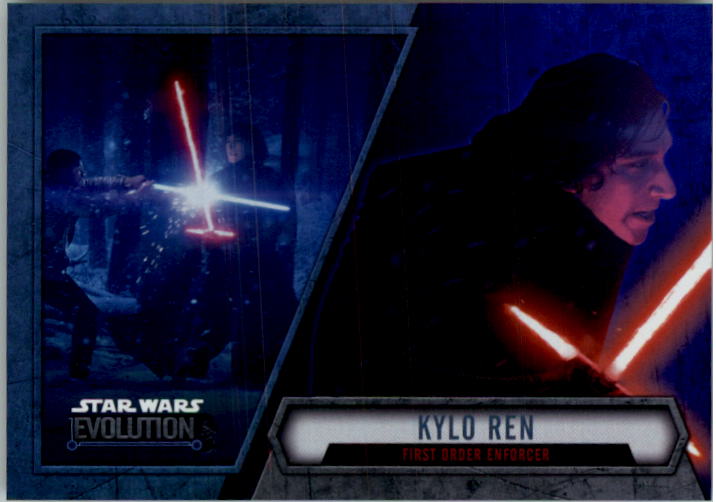 2016 Topps Star Wars Evolution Lightsaber Purple #93 Kylo Ren/First ...
