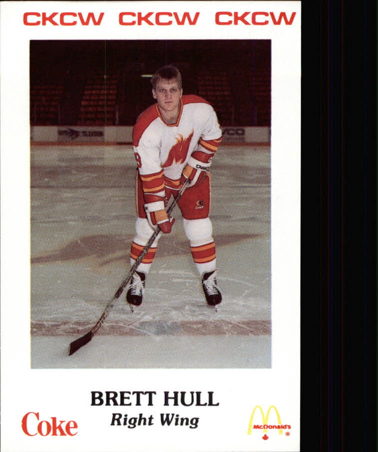1986-87 Moncton Golden Flames #20 Brett Hull - NM-MT