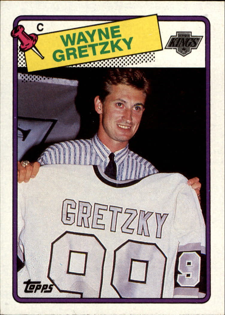 1988-89 Topps #120 Wayne Gretzky Sweater - NM-MT - Card Shack | Beckett ...