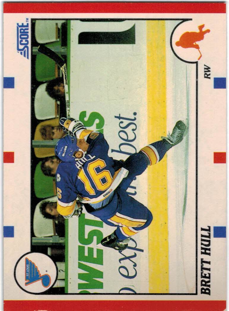 1990-91 Score Hottest/Rising Stars #100 Brett Hull - EX-MT - The Dugout ...