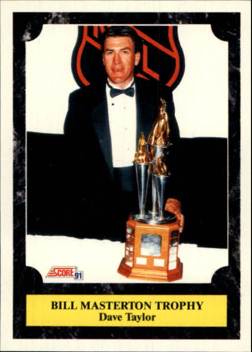 1991-92 Score American #435 Dave Taylor/Bill Masterton Trophy - NM-MT