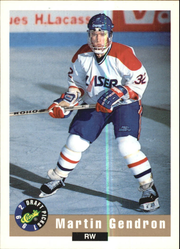 1992 Classic #23 Martin Gendron - NM-MT