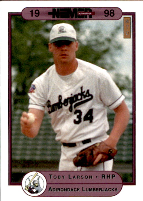 1998 Adirondack Lumberjacks Warning Track #8 Toby Larson - NM