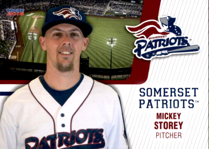 2016 Somerset Patriots Choice #26 Mickey Storey - NM