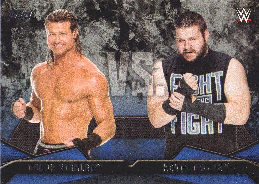 2016 Topps WWE Then Now Forever WWE Rivalries #9 Kevin Owens vs. Dolph ...