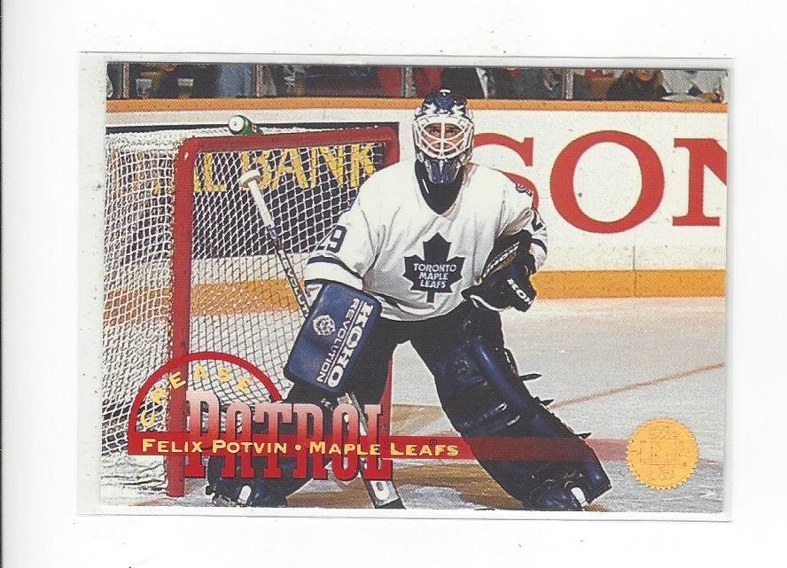 1994-95 Leaf Crease Patrol #4 Felix Potvin - NM-MT