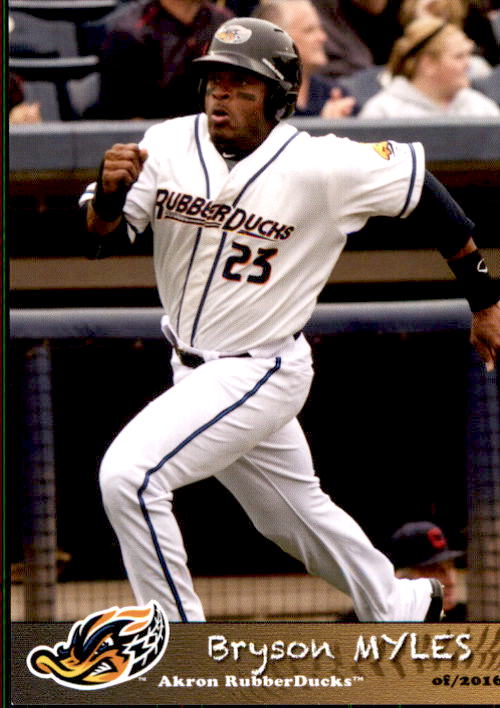 2016 Akron RubberDucks Grandstand #21 Bryson Myles - NM