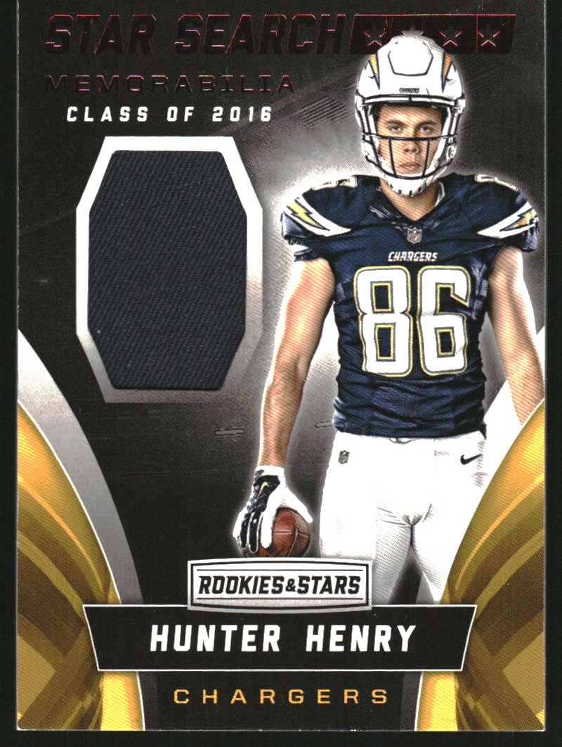 2016 Rookies and Stars Star Search Jerseys #24 Hunter Henry - NM-MT