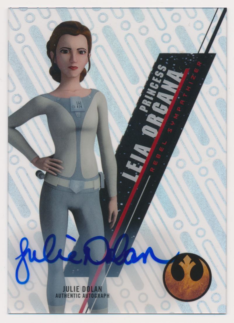 2016 Topps Star Wars High Tek Autographs #38 Julie Dolan as Princess ...