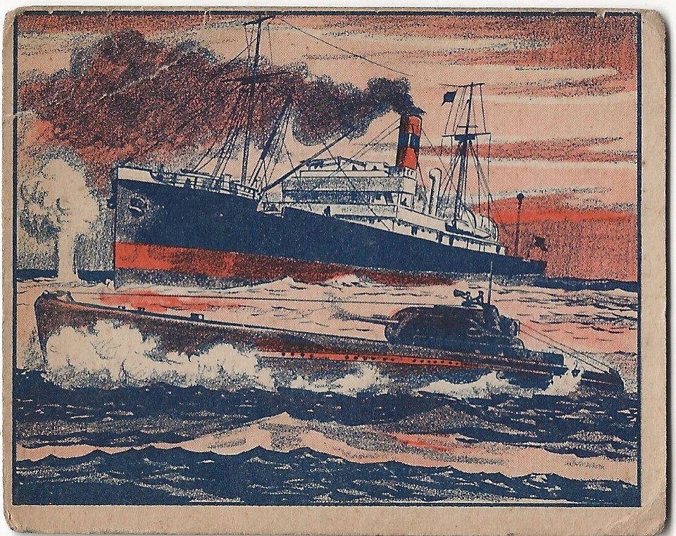 1939 Gum Inc. War News Pictures R165 #92 Largest Submarine Captures ...