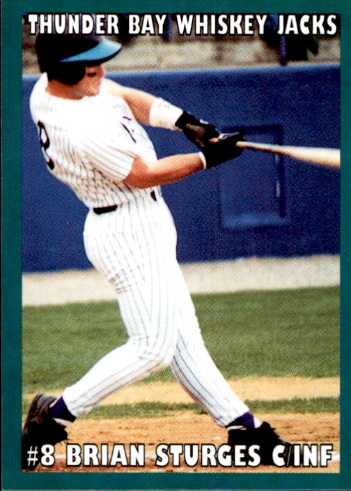 1996 Thunder Bay Whiskey Jacks Team Issue #20 Brian Sturges - NM
