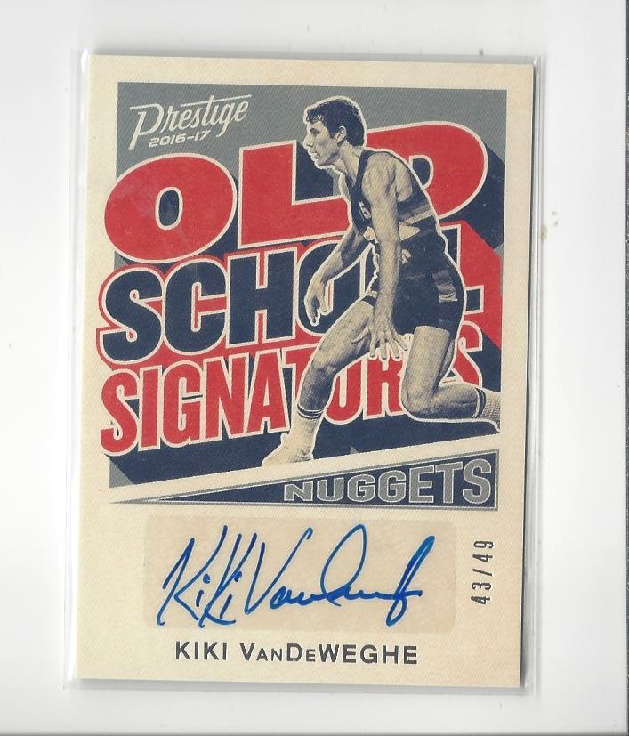 2016-17 Prestige Old School Signatures #15 Kiki Vandeweghe/49 - NM-MT