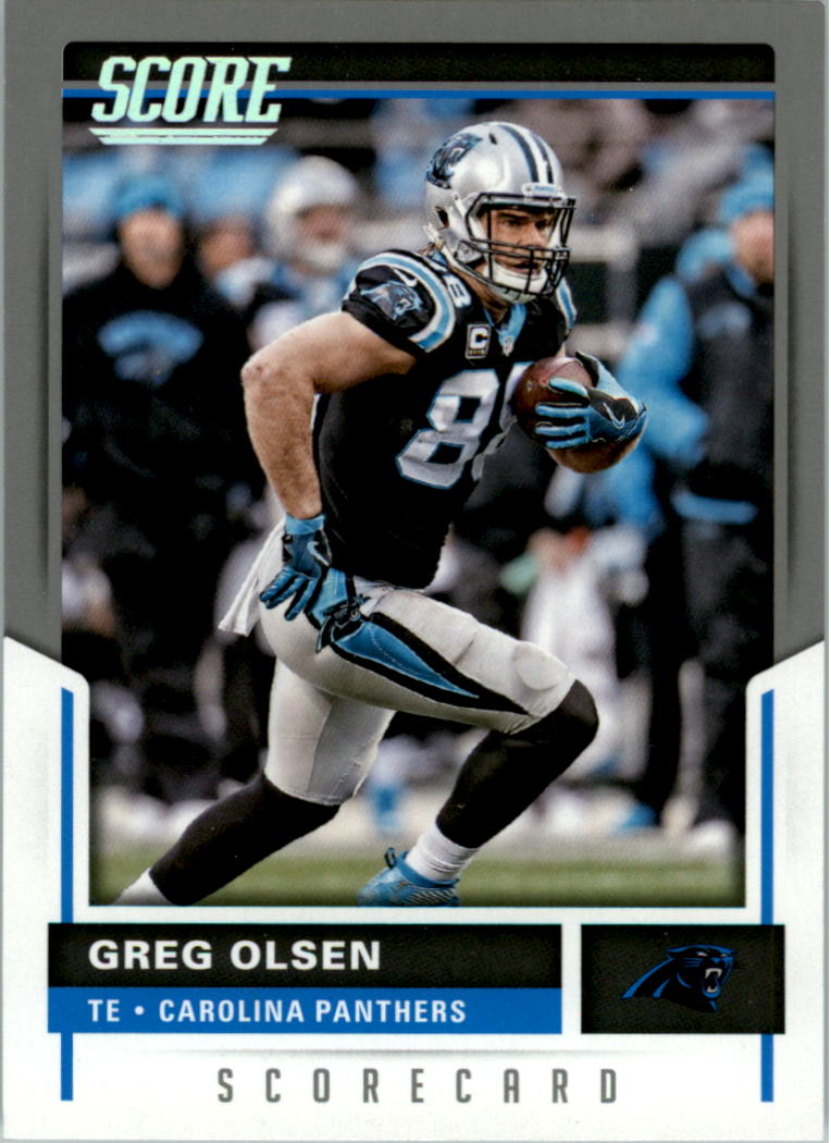 2017 Score Scorecard #100 Greg Olsen - NM-MT