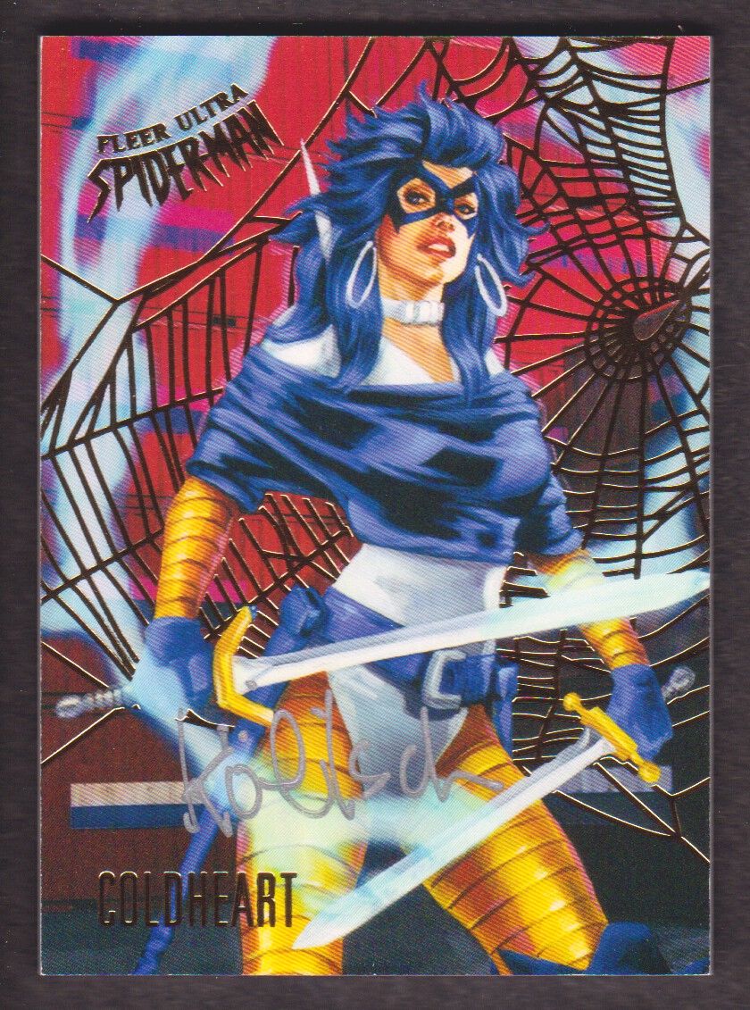 2017 Fleer Ultra Spider-Man Gold Foil Autographs #61 Coldheart/Michael ...