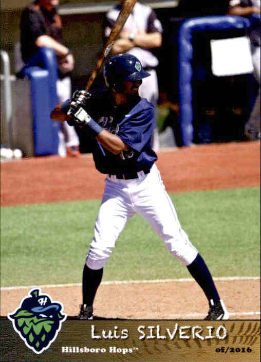 2016 Hillsboro Hops Grandstand #30 Luis Silverio - NM