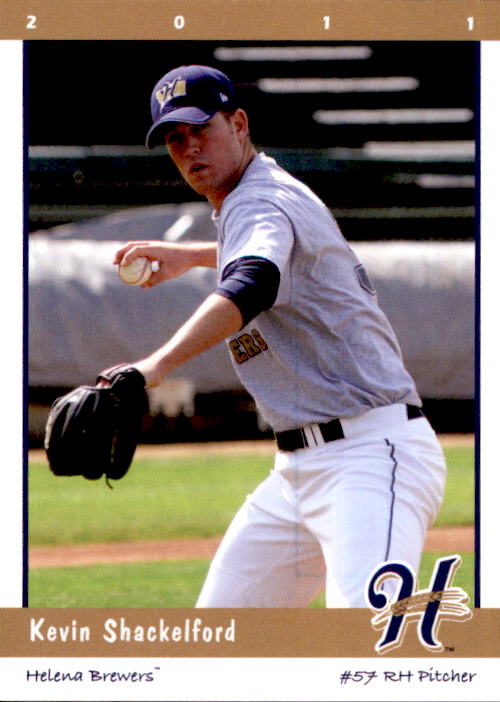 2011 Helena Brewers Grandstand #25 Kevin Shackelford - NM