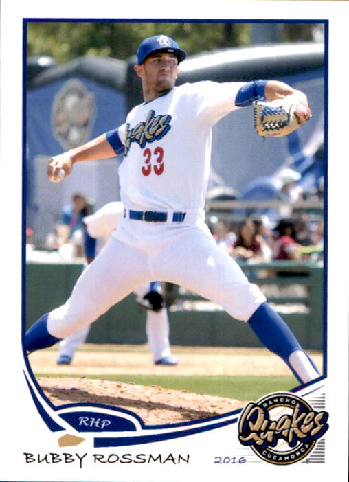 2016 Rancho Cucamonga Quakes Grandstand #27 Bubby Rossman - NM