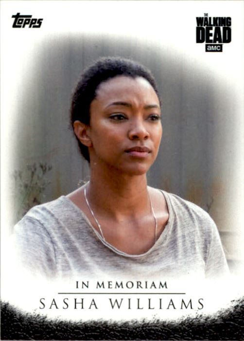 2017 Topps The Walking Dead Season 7 In Memoriam #M9 Sasha Williams - NM-MT