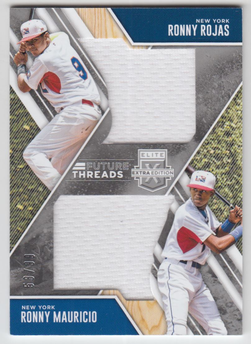 2017 Elite Extra Edition Future Threads Dual Silhouettes Silver #3 ...