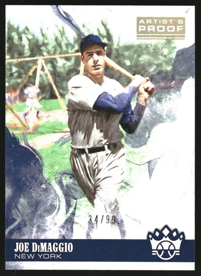 2018 Diamond Kings Photo Variations Artist Proof Gold #11 Joe DiMaggio ...
