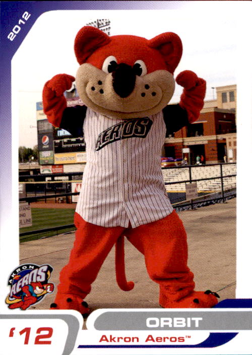 2012 Akron Aeros Grandstand #34 Mascot Orbit - NM Baseball Card | eBay