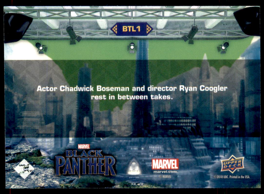 2018 Upper Deck Black Panther Behind-the-Lens #BTL1 In Between Scenes ...
