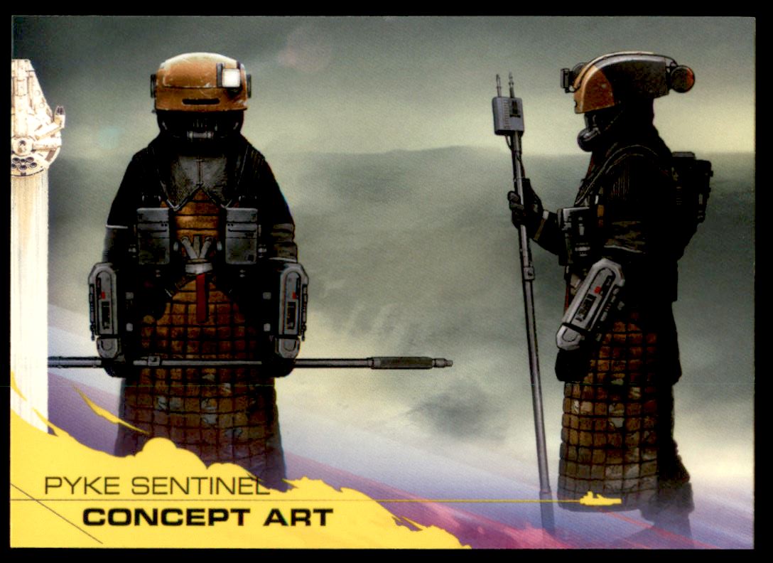 2018 Topps Solo A Star Wars Story Yellow #96 Pyke Sentinel Concept Art ...