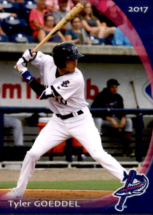 2017 Pensacola Blue Wahoos Grandstand #9 Tyler Goeddel - NM