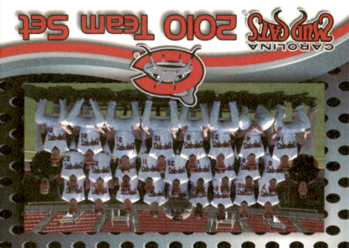 2010 Carolina Mudcats Team Issue #1 Team Photo Checklist - NM Baseball ...