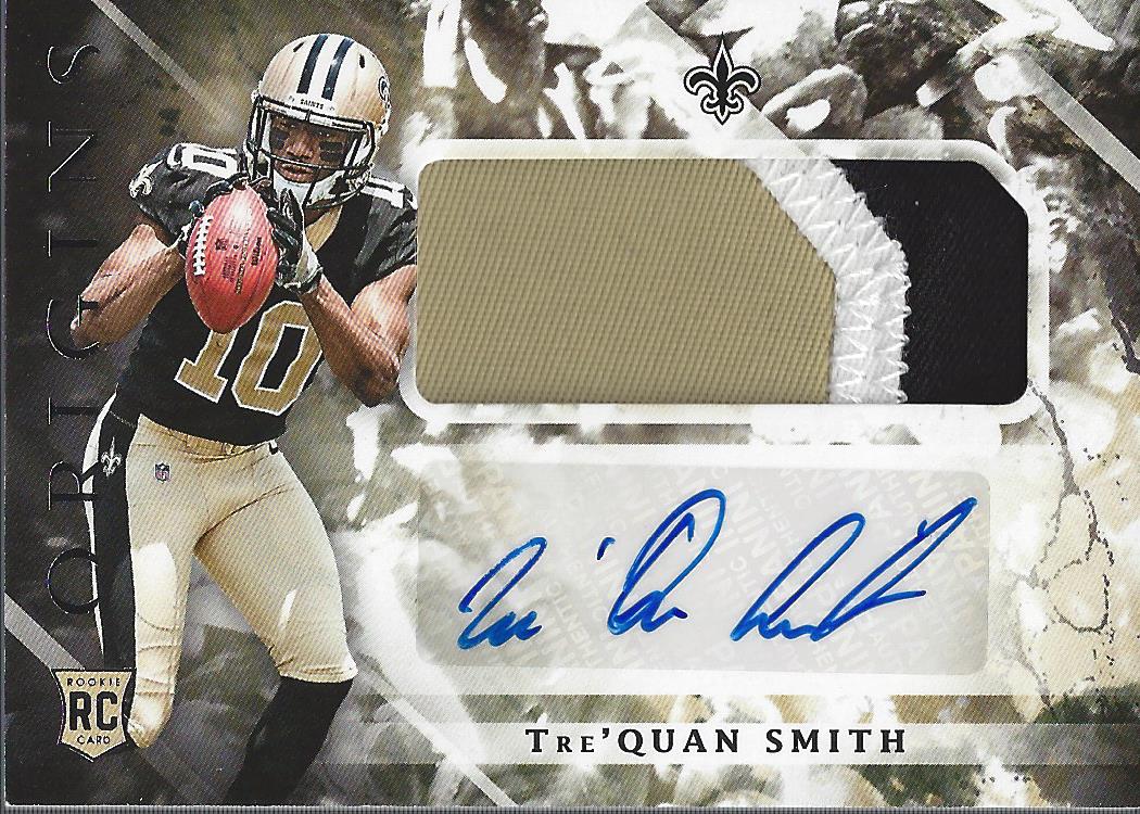 2018 Panini Origins #125 Tre'Quan Smith JSY AU RC - NM-MT