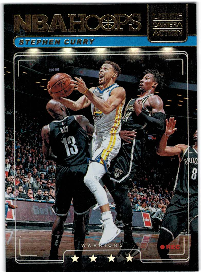 2018-19 Hoops Lights Camera Action Holo #1 Stephen Curry - NM-MT