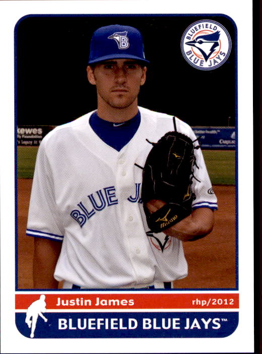 2012 Bluefield Blue Jays Grandstand #20 Justin James - NM