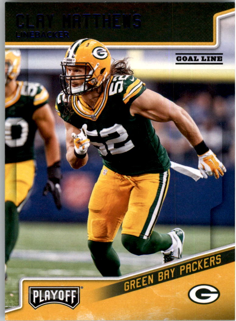 2018 Playoff Goal Line #74 Clay Matthews - NM-MT