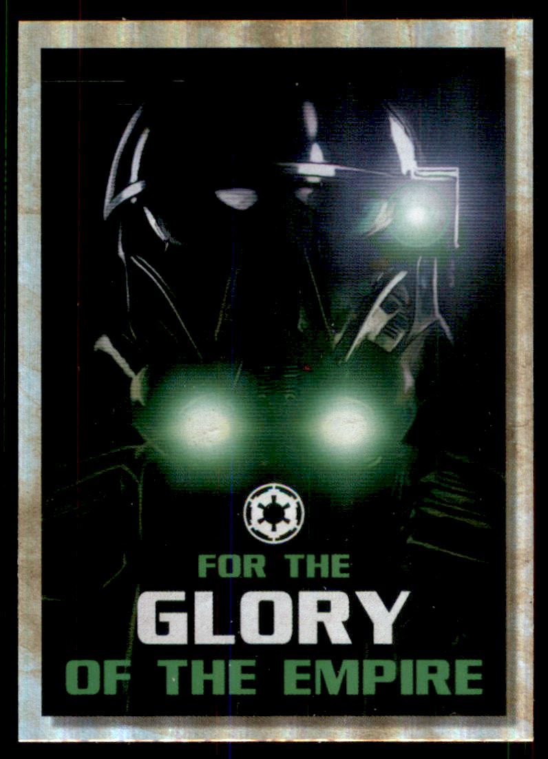 2018 Topps Star Wars Galaxy Rogue One Propaganda #RP9 For The Glory Of ...