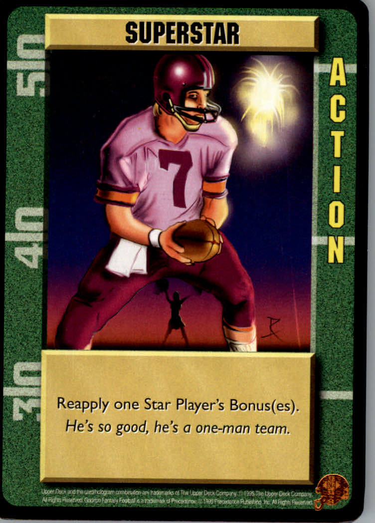 1995 Gridiron Fantasy (Upper Deck) Football Game Cards | eBay