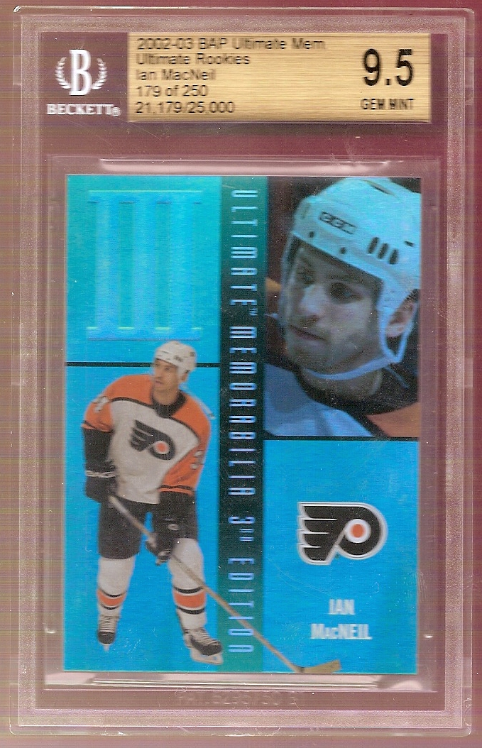 2002-03 BAP Ultimate Memorabilia #85 Ian MacNeil - GemMt (9.5)