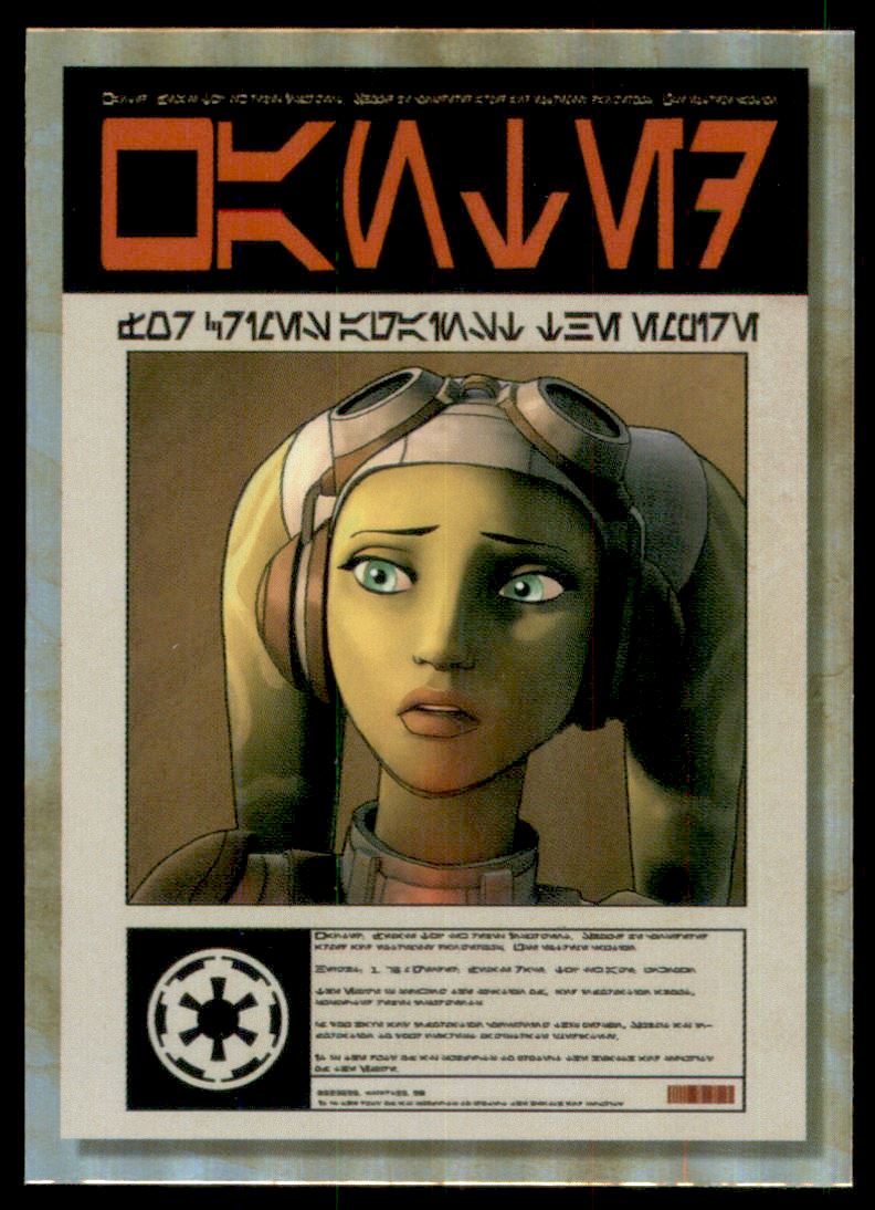 2018 Topps Star Wars Galaxy Ghost Crew Wanted Posters #P3 Hera Syndulla ...