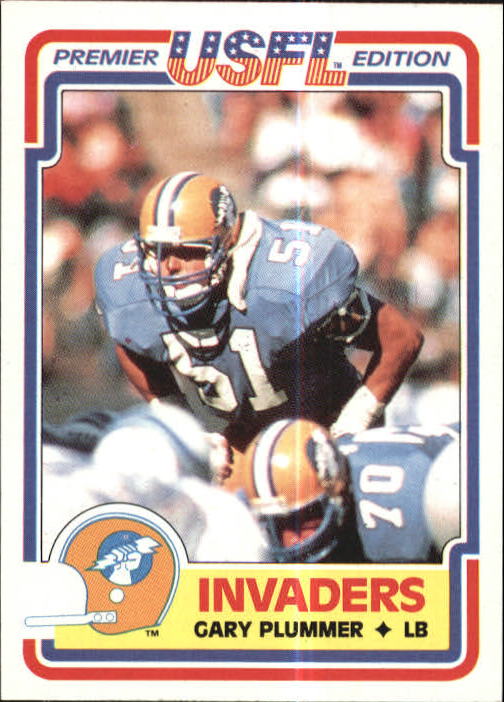 1984 Topps USFL #88 Gary Plummer INVADERS R10088 - NM-MT