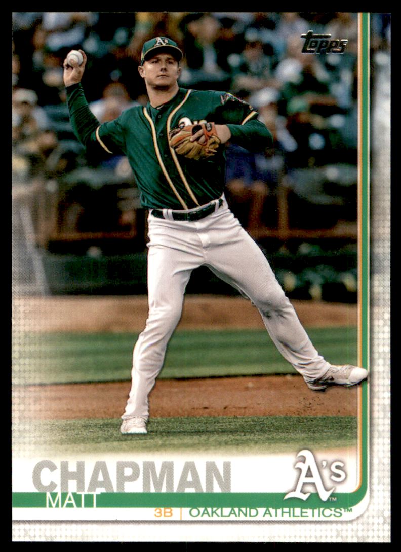 2019 Topps #166 Matt Chapman - NM-MT - Burbank Sportscards | Beckett ...