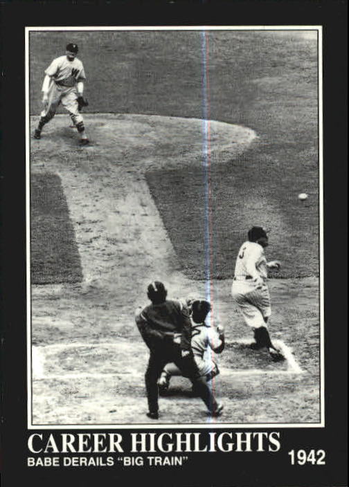 1992 Megacards Babe Ruth #73 Babe Ruth CAREER HIGHLIGHTS R11313* - NM-MT