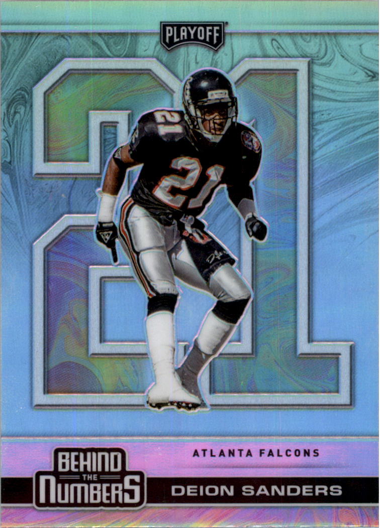 2020 Playoff Behind the Numbers Silver #1 Deion Sanders - NM-MT