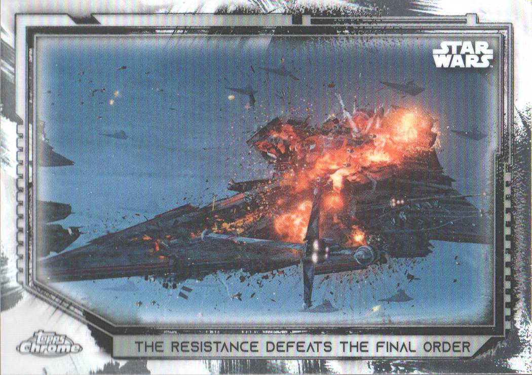 2021 Topps Chrome Star Wars Legacy #28 The Resistance Defeats The Final ...